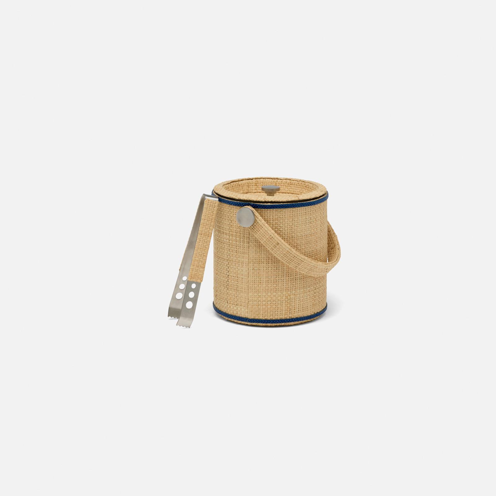 Blue Pheasant, Gable Ice Bucket & Tong Set | Zola