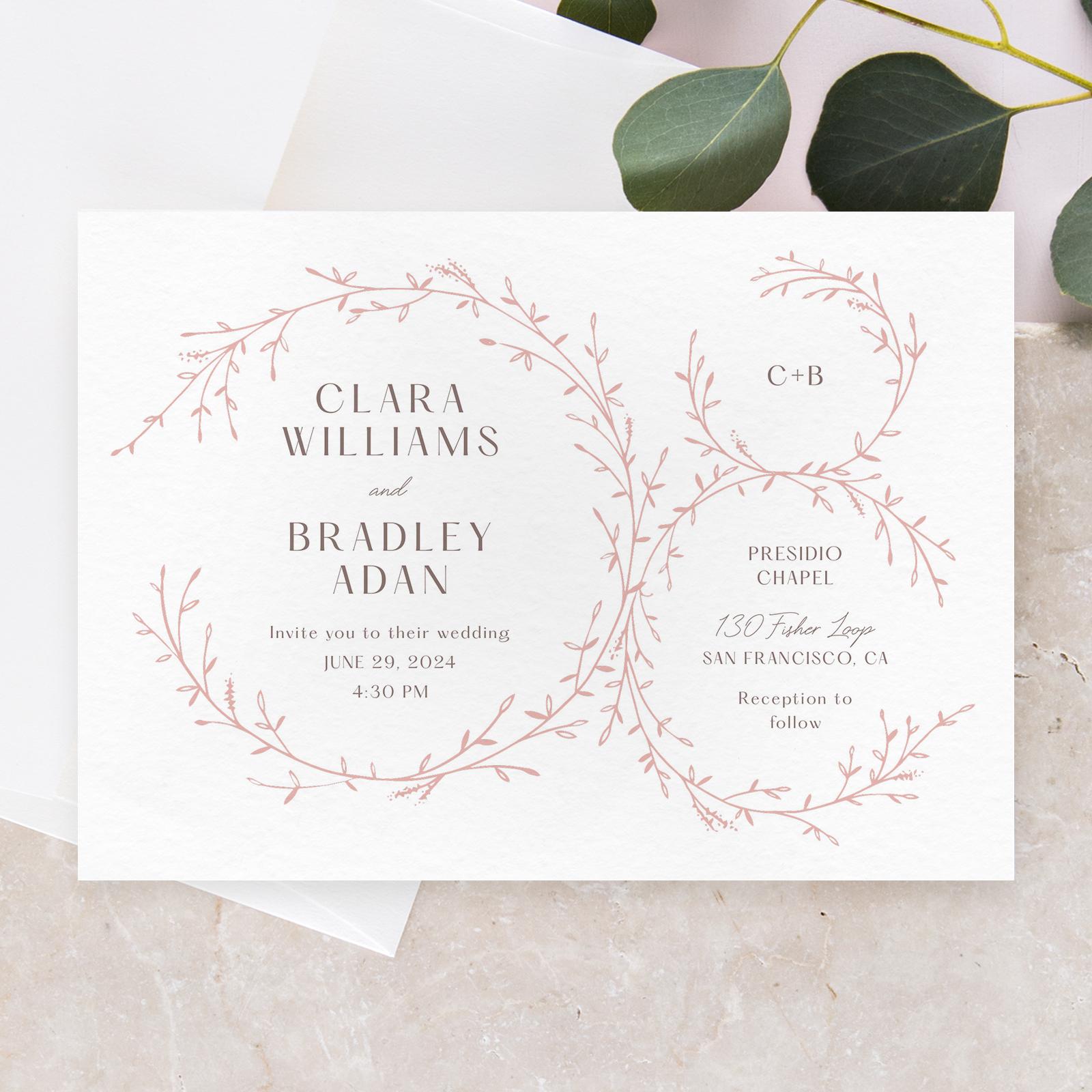 Zola Wedding Invitations - Dargrove Landscape