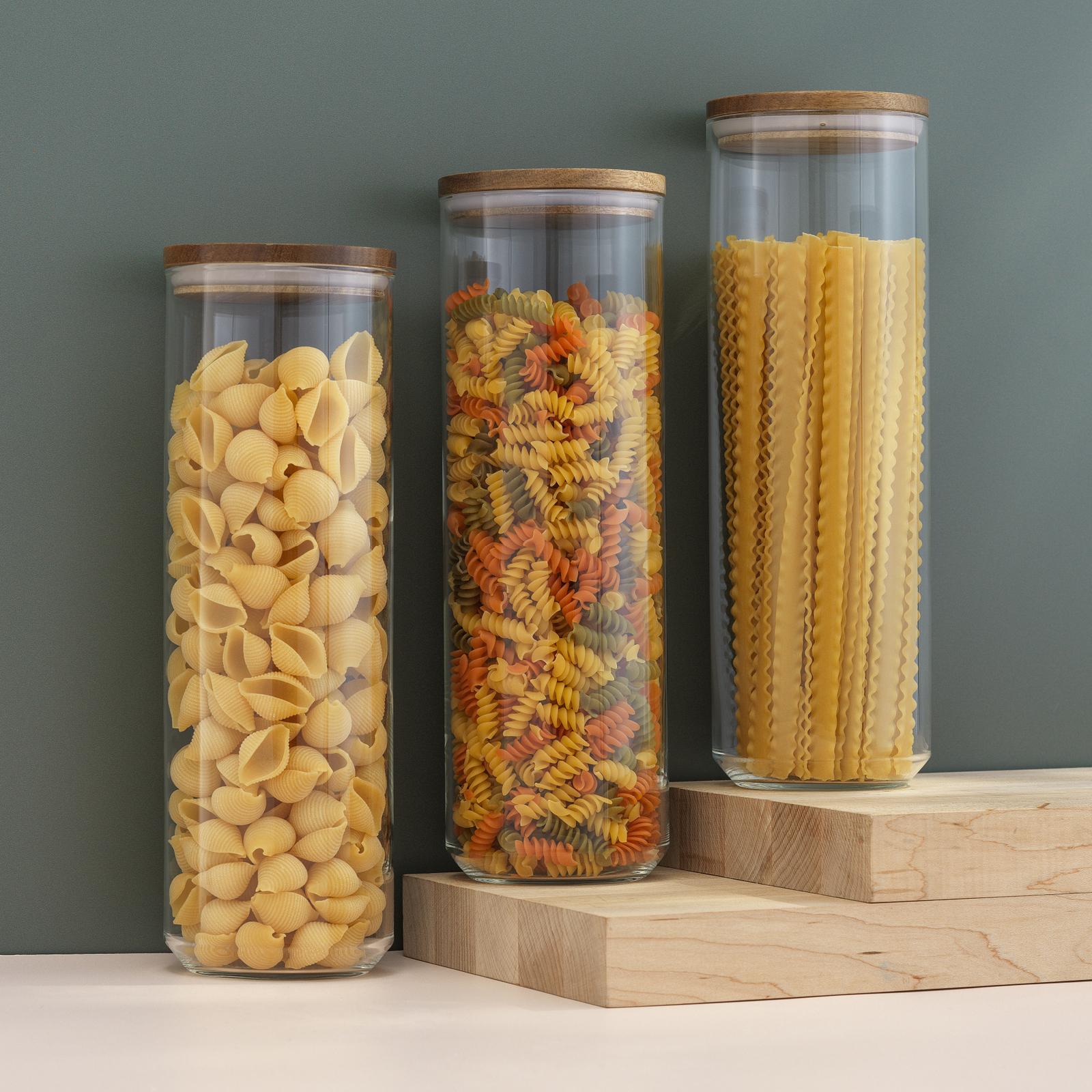 JoyJolt, Holden Stackable Storage Canister with Lid, Set of 3 | Zola
