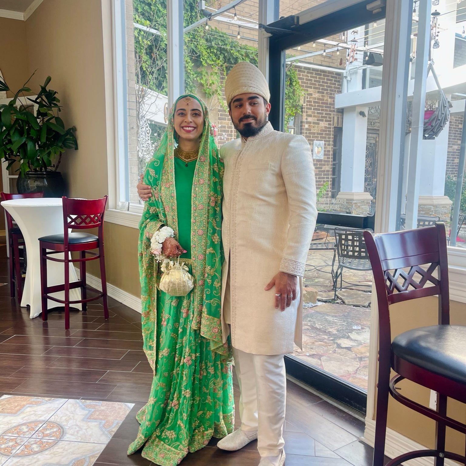 Huda Khan and Zuhair Mohammed's Wedding Website