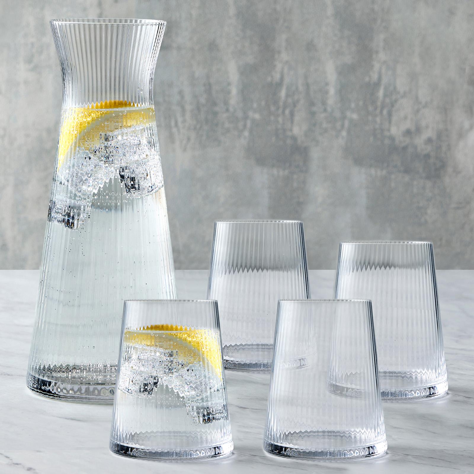 Anton Studio Designs, Empire 5-Piece Drinkware Set with Double Old ...