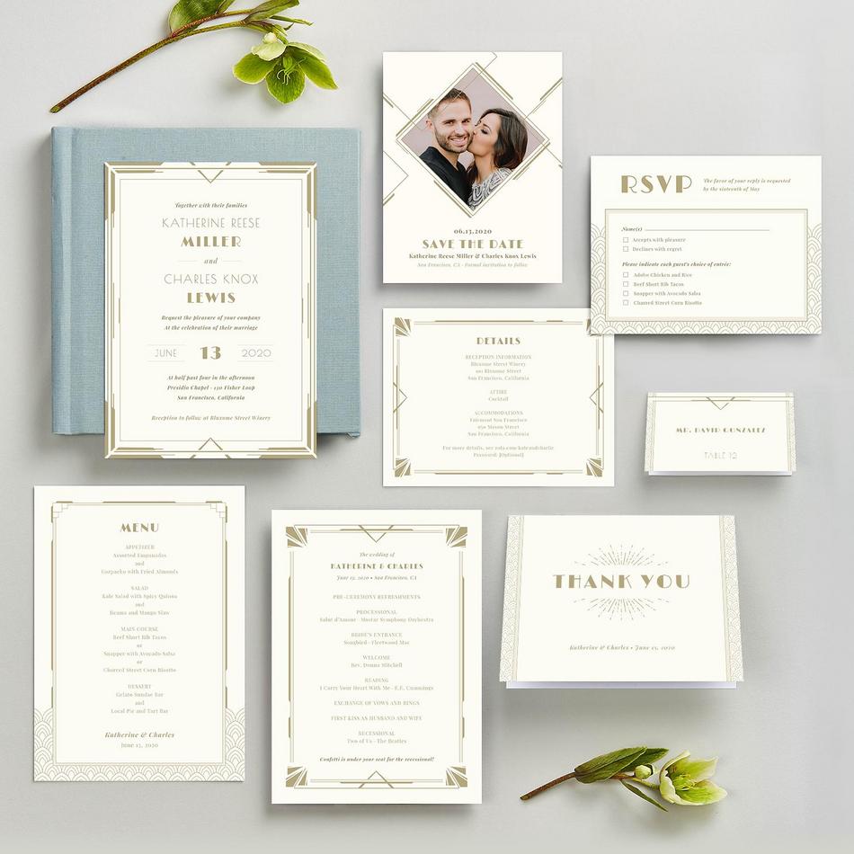 Baker Frame | Ivory | Zola Wedding Invitations