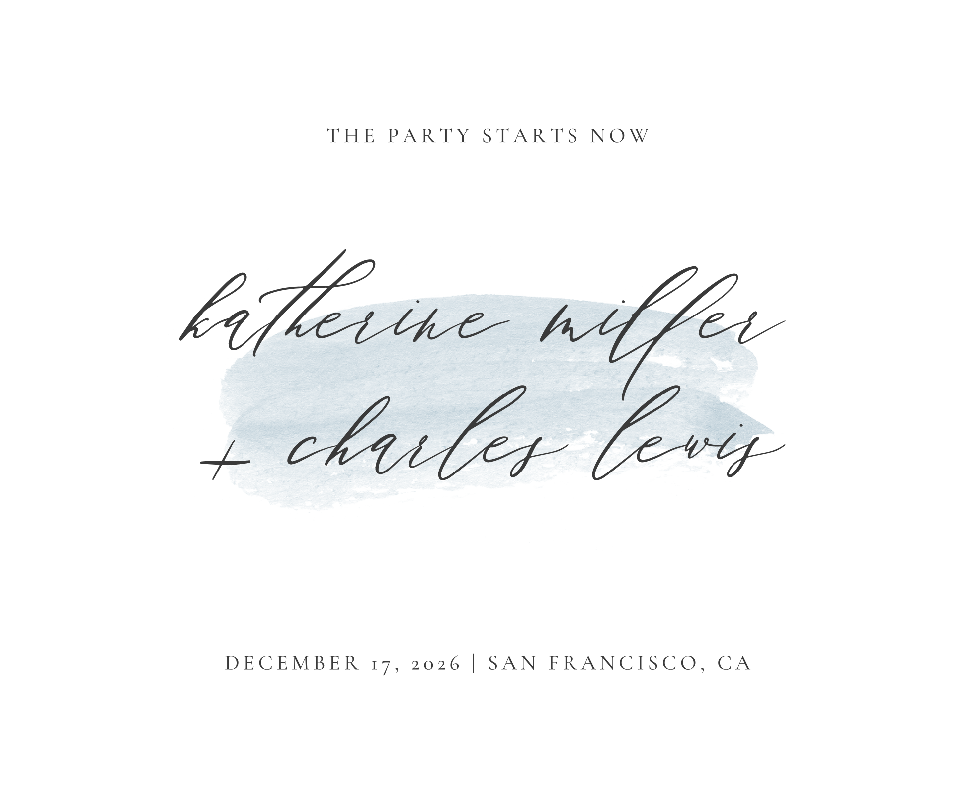 Violin Landscape | Blue | Zola Wedding Signs