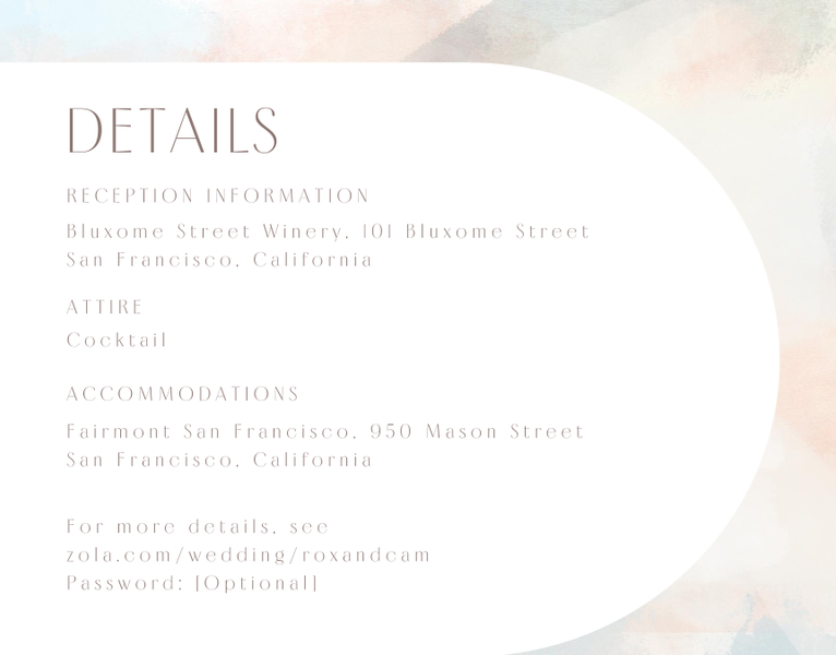 Coleridge | White | Zola Wedding Enclosure Cards