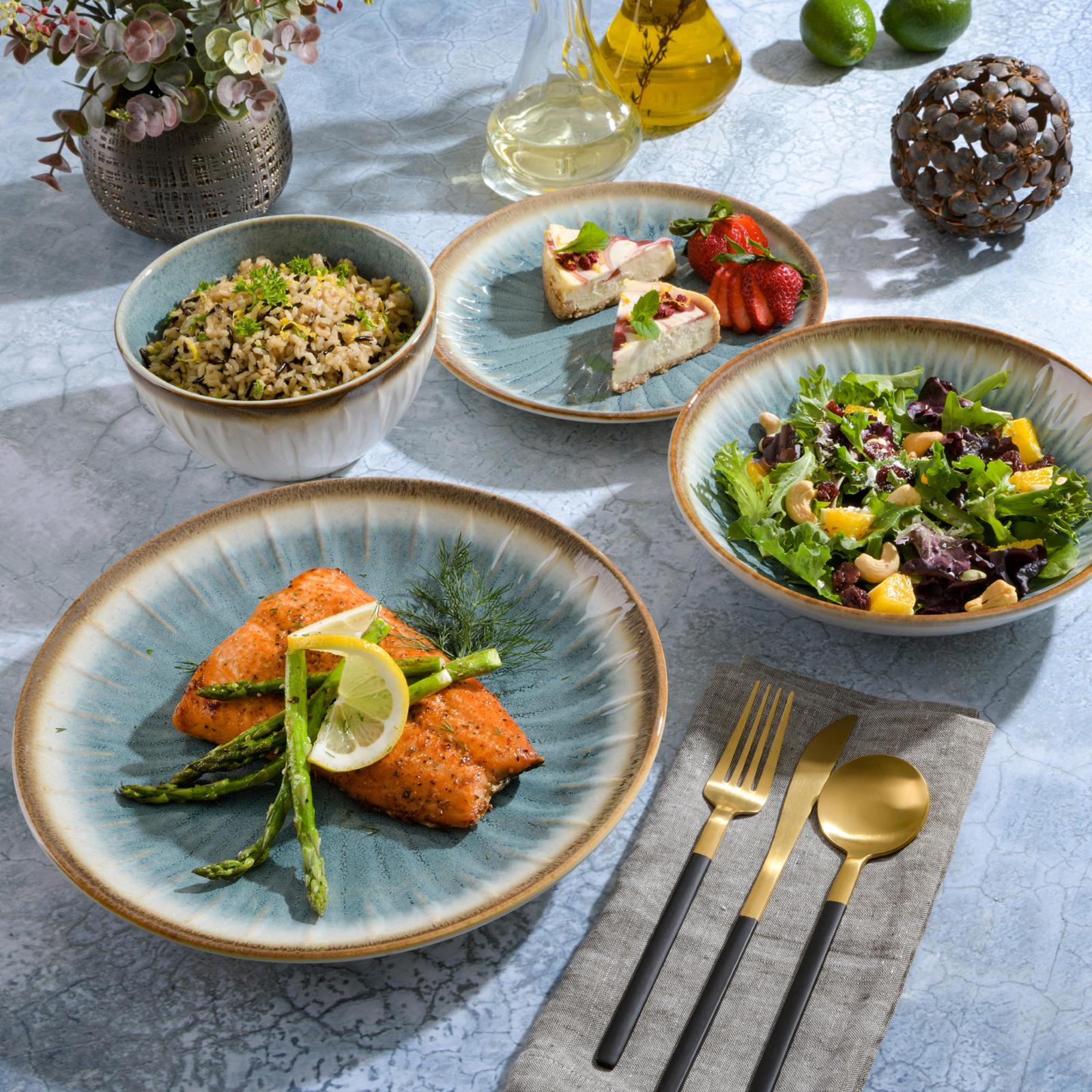 Gibson Elite, Mayfair Bay 16-Piece Dinnerware Set, Service for 4 | Zola
