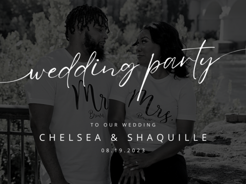 Chelsea Arrington and Shaquille Brown's Wedding Website