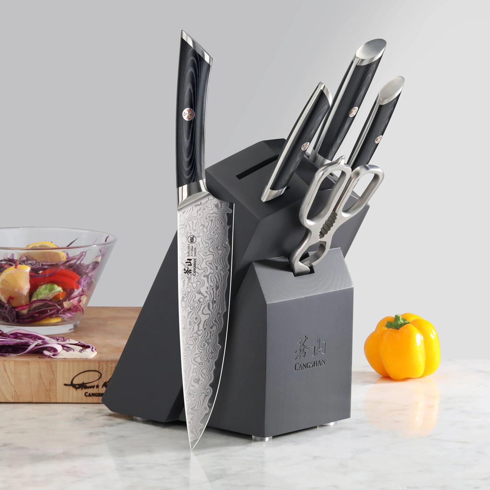 Cangshan, Kuro 6-Piece Knife Block Set | Zola