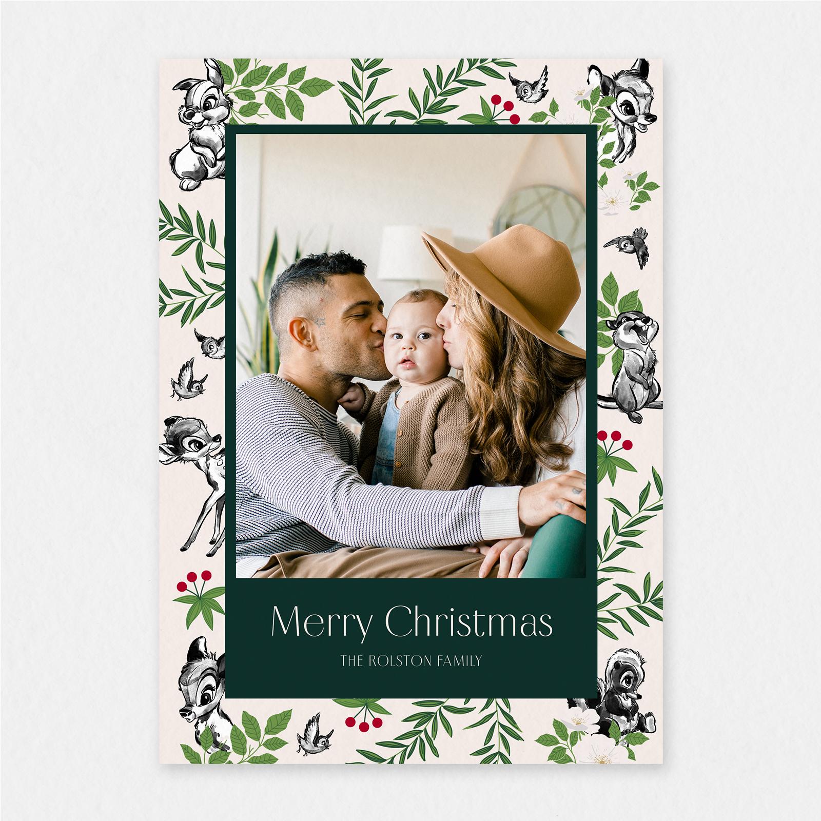 Disney's Bambi Border | Zola Holiday Cards