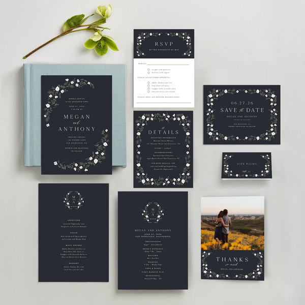 Lenora Classic | White | Zola Wedding Invitations