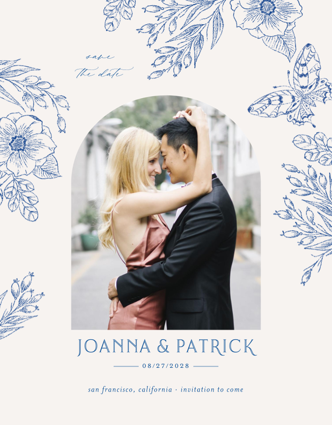 Briallen Photo | Light Oatmeal | Zola Save The Dates