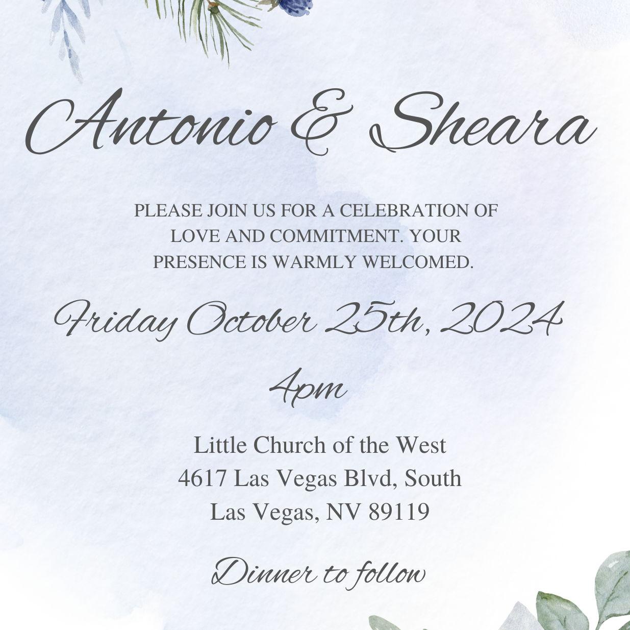 Sheara Murphy and Antonio Ordones' Wedding Website