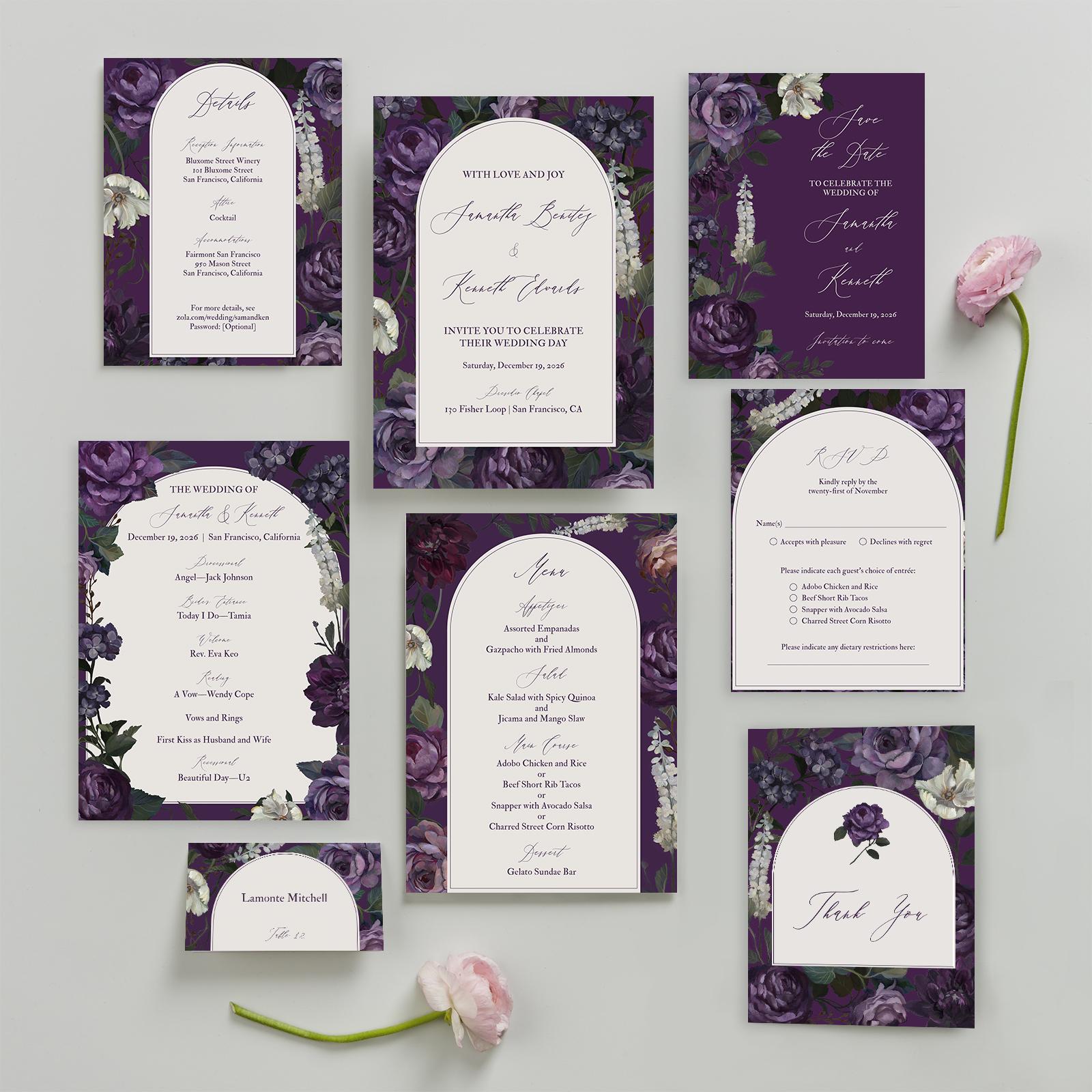 Zola Wedding Invitations - Mystic Portrait