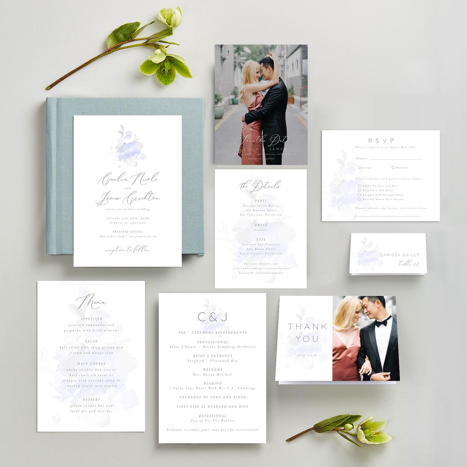 Zola Wedding Invitations - Kylan Classic