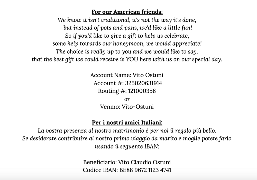Vito Ostuni and Violet Lopez's Wedding Website
