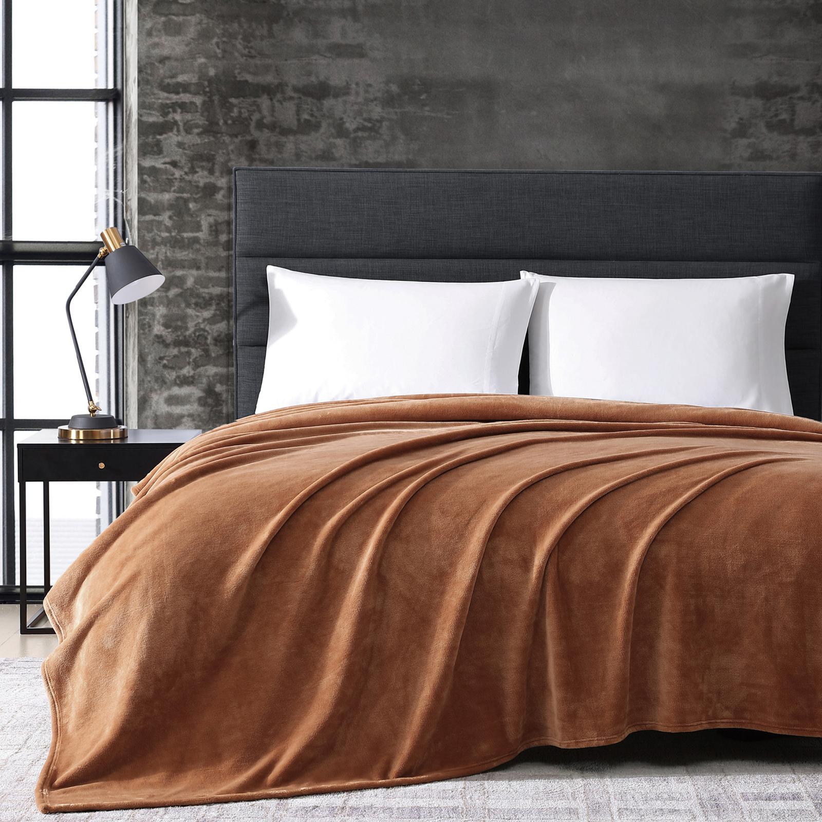 Kenneth Cole, Ultra Soft Plush Solid Blanket | Zola