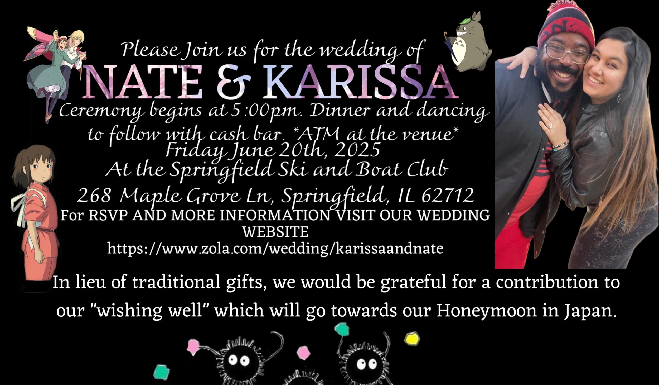 Karissa Trevino and Nate Sims' Wedding Website