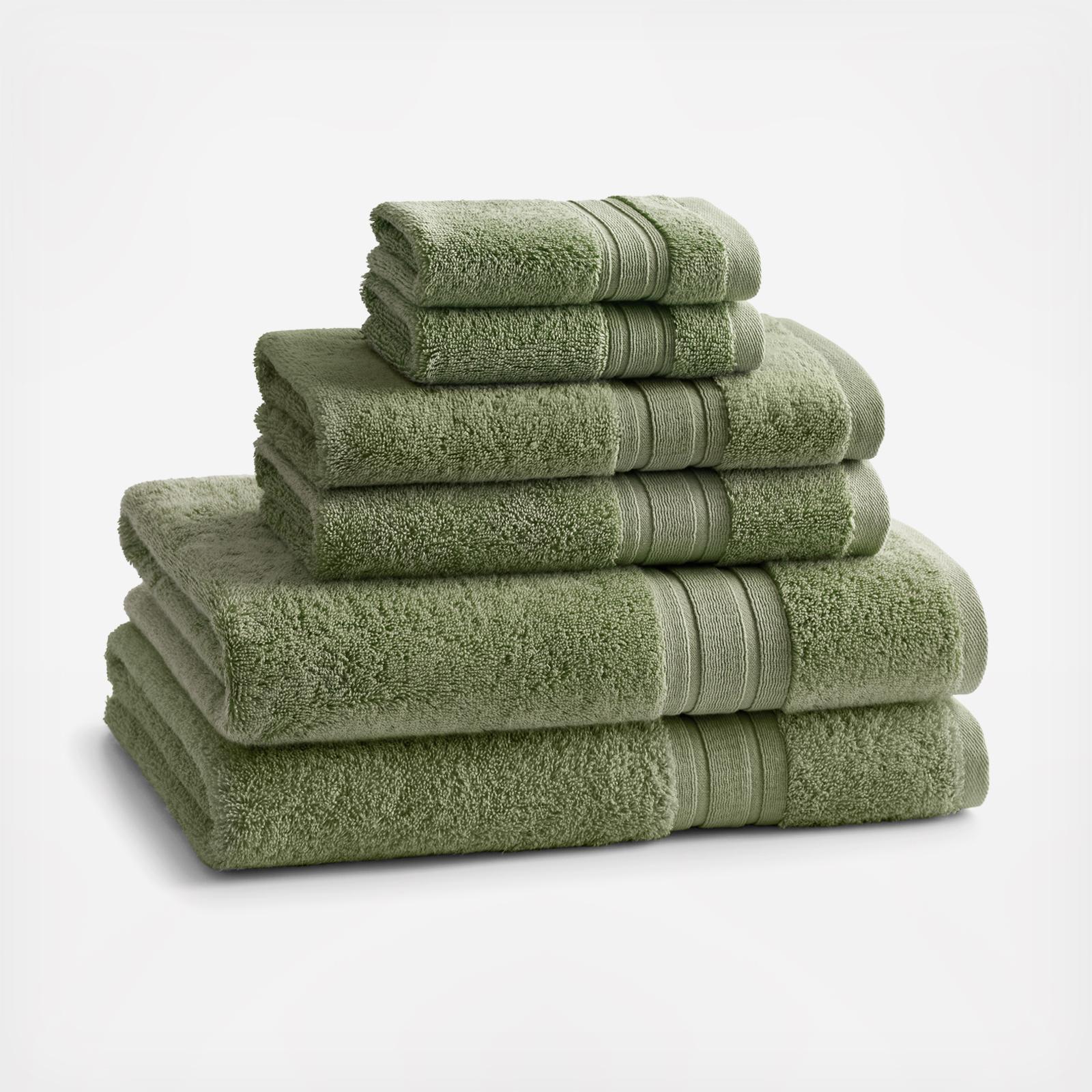 The Company Store, Company Cotton Turkish Cotton 6-Piece Bath Towel Set ...