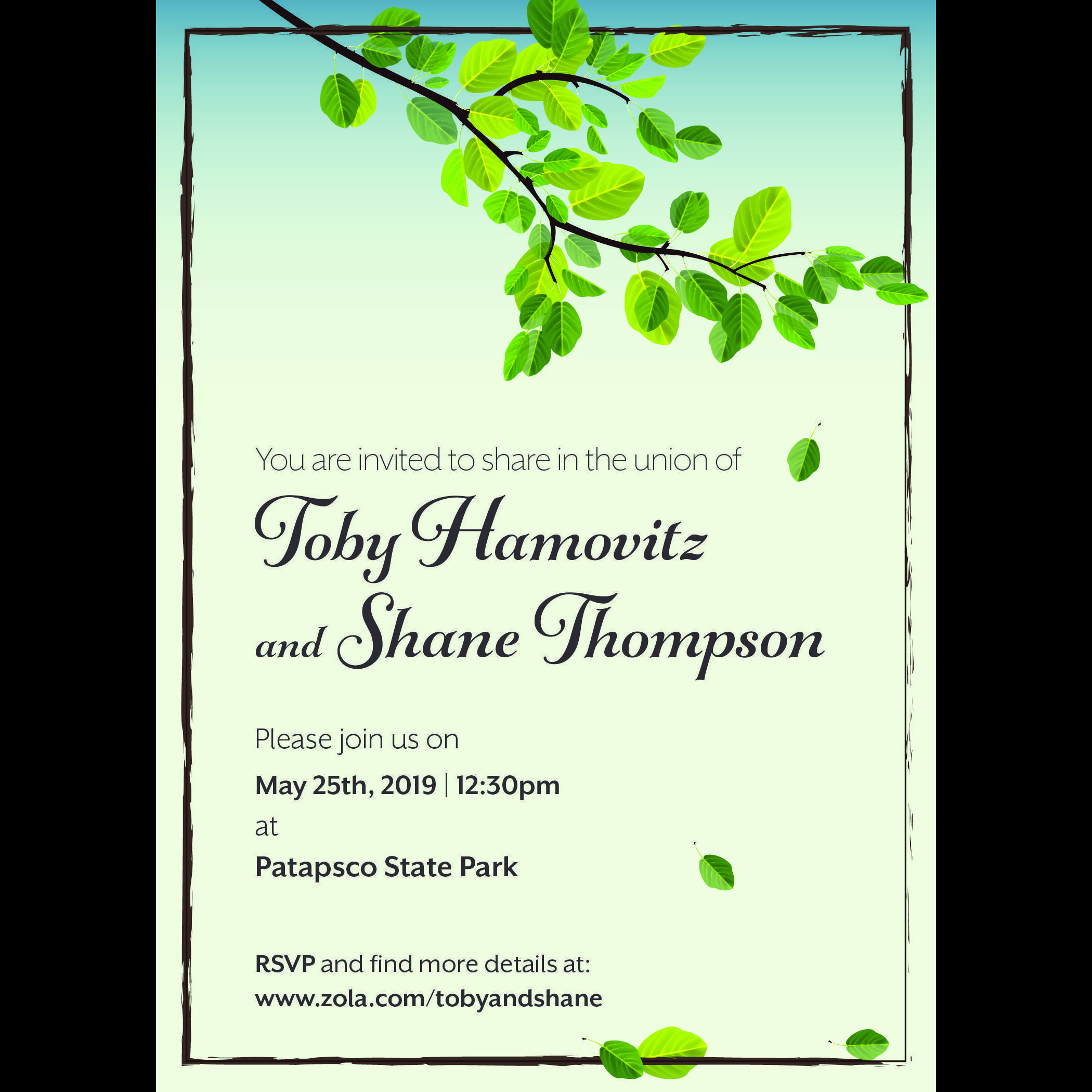 Toby Hamovitz and Shane Thompson's Wedding Website
