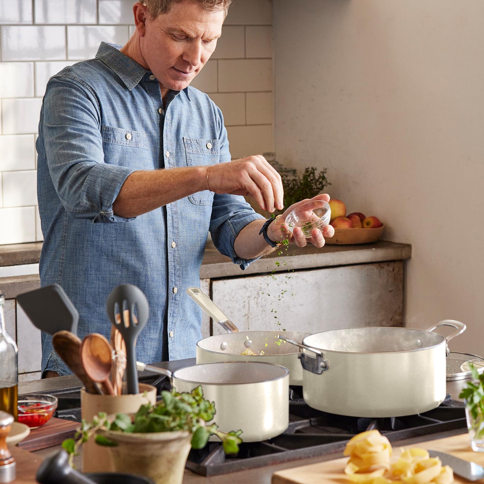 GreenPan, Bobby Flay Professional Ceramic Nonstick 13-Piece Cookware ...