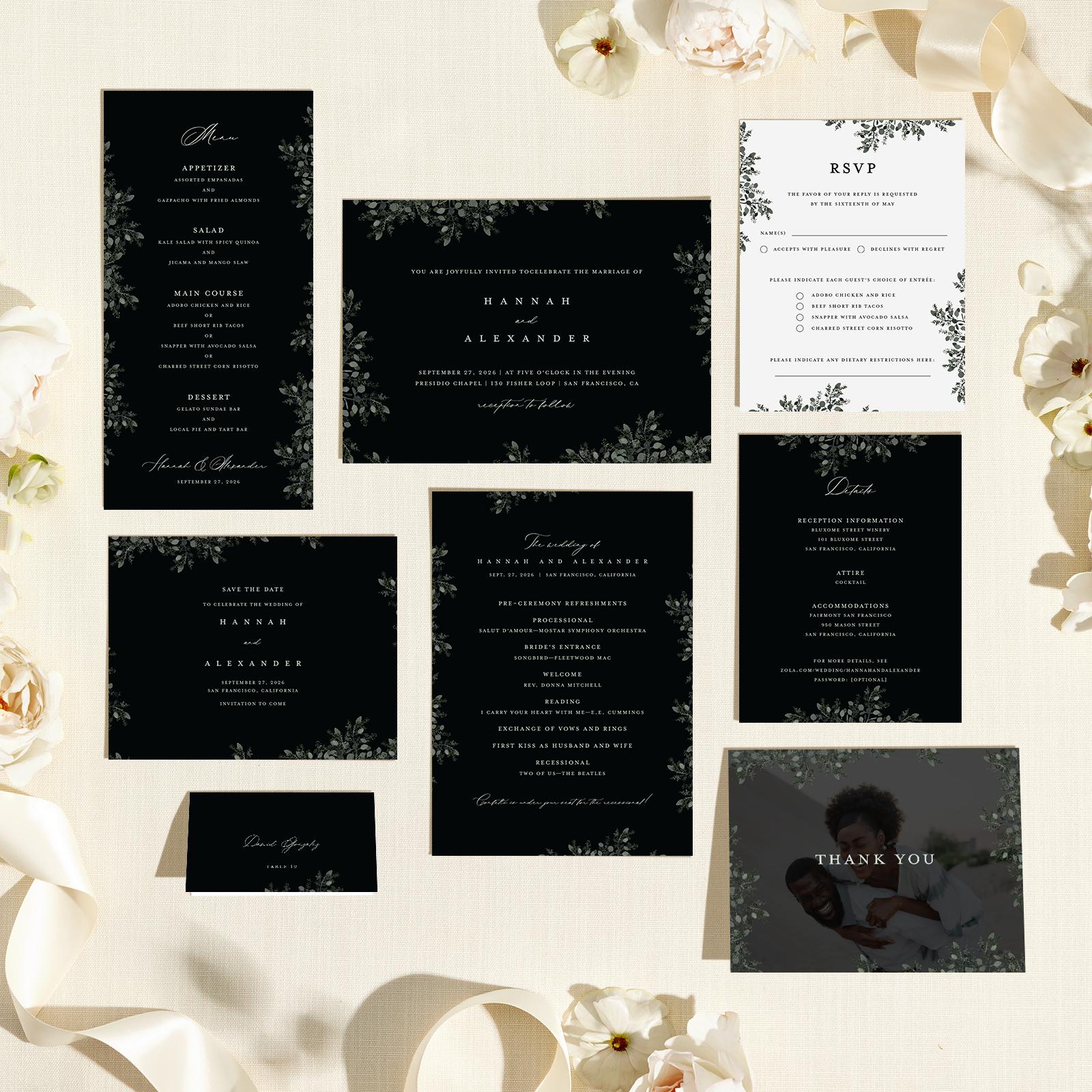 Zola Wedding Programs - Lugano