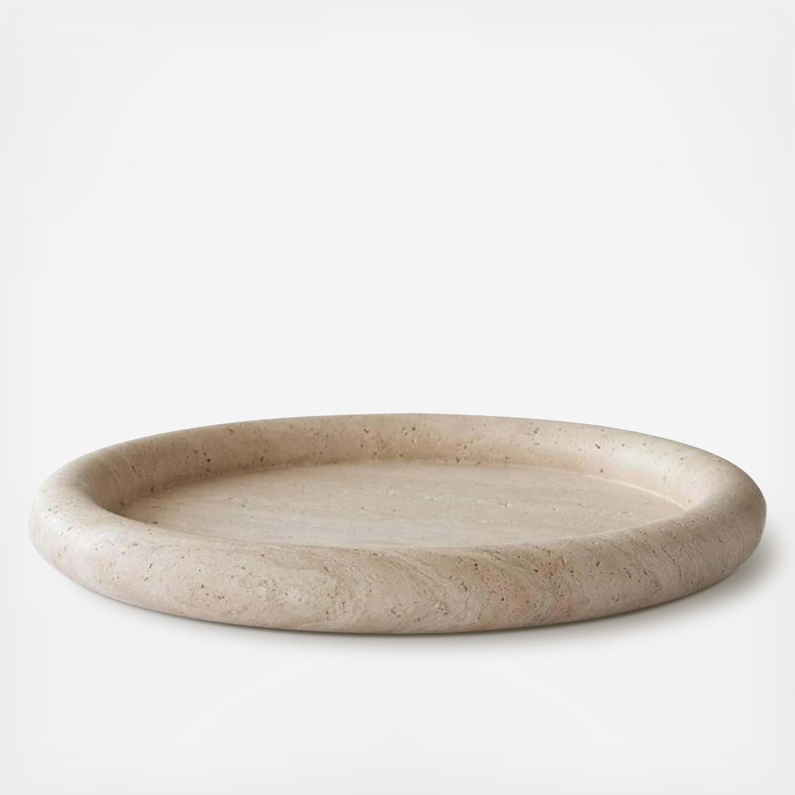 BIDKhome, Travertine Round Tray | Zola
