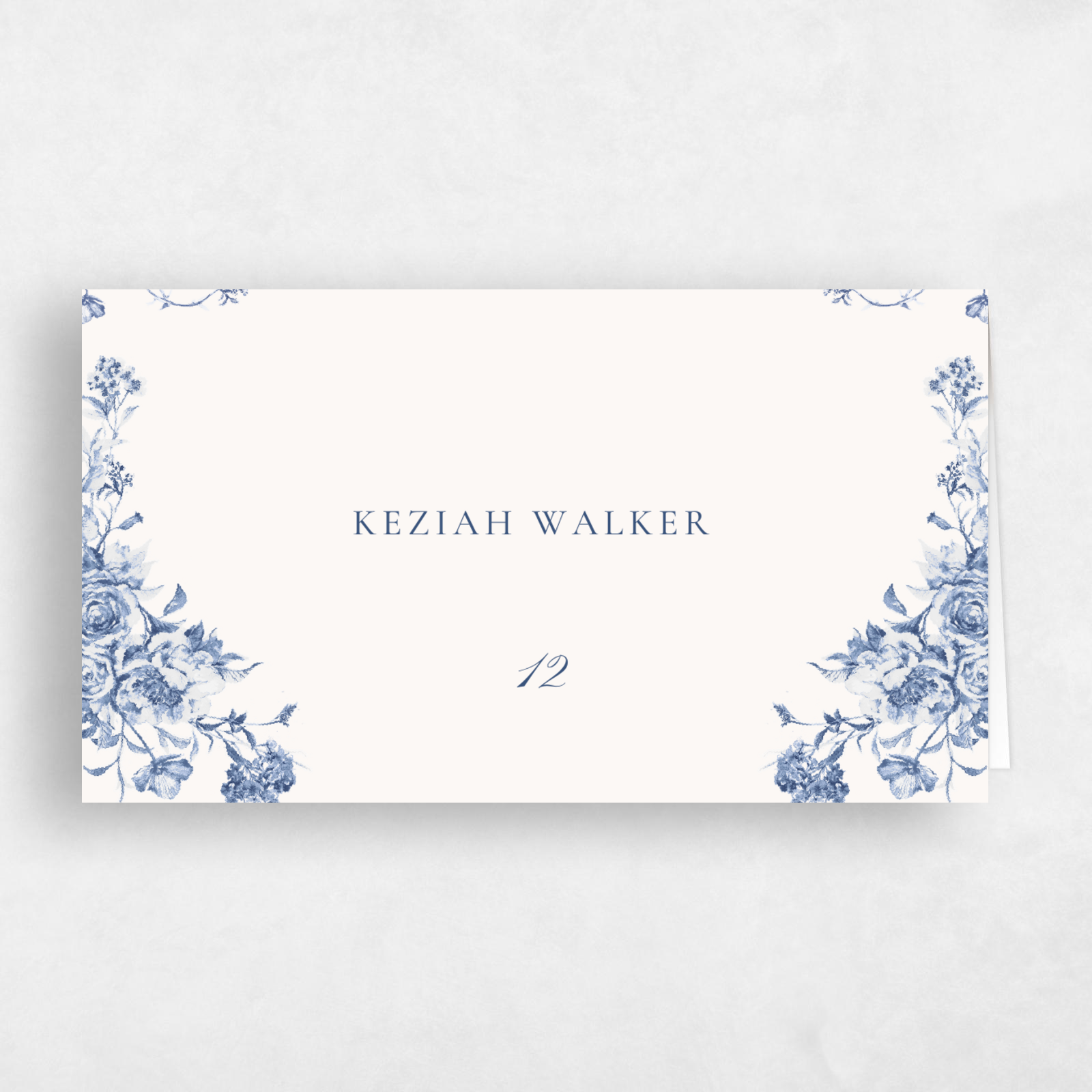 Monogram Wedding Place Cards