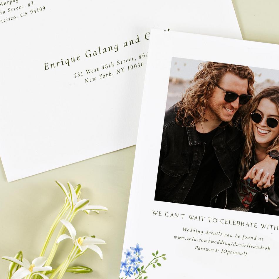 Rydal Photo | Cornflower Blue | Zola Save The Dates