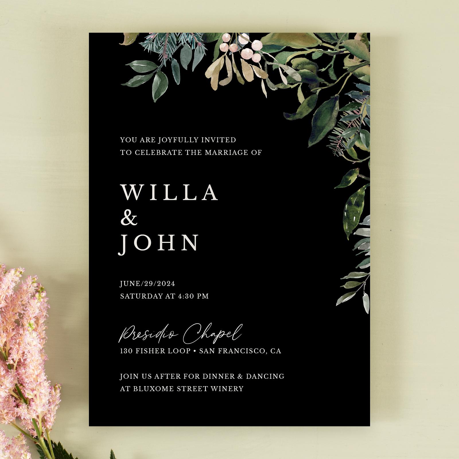 Zola Wedding Invitations - Buxton Classic