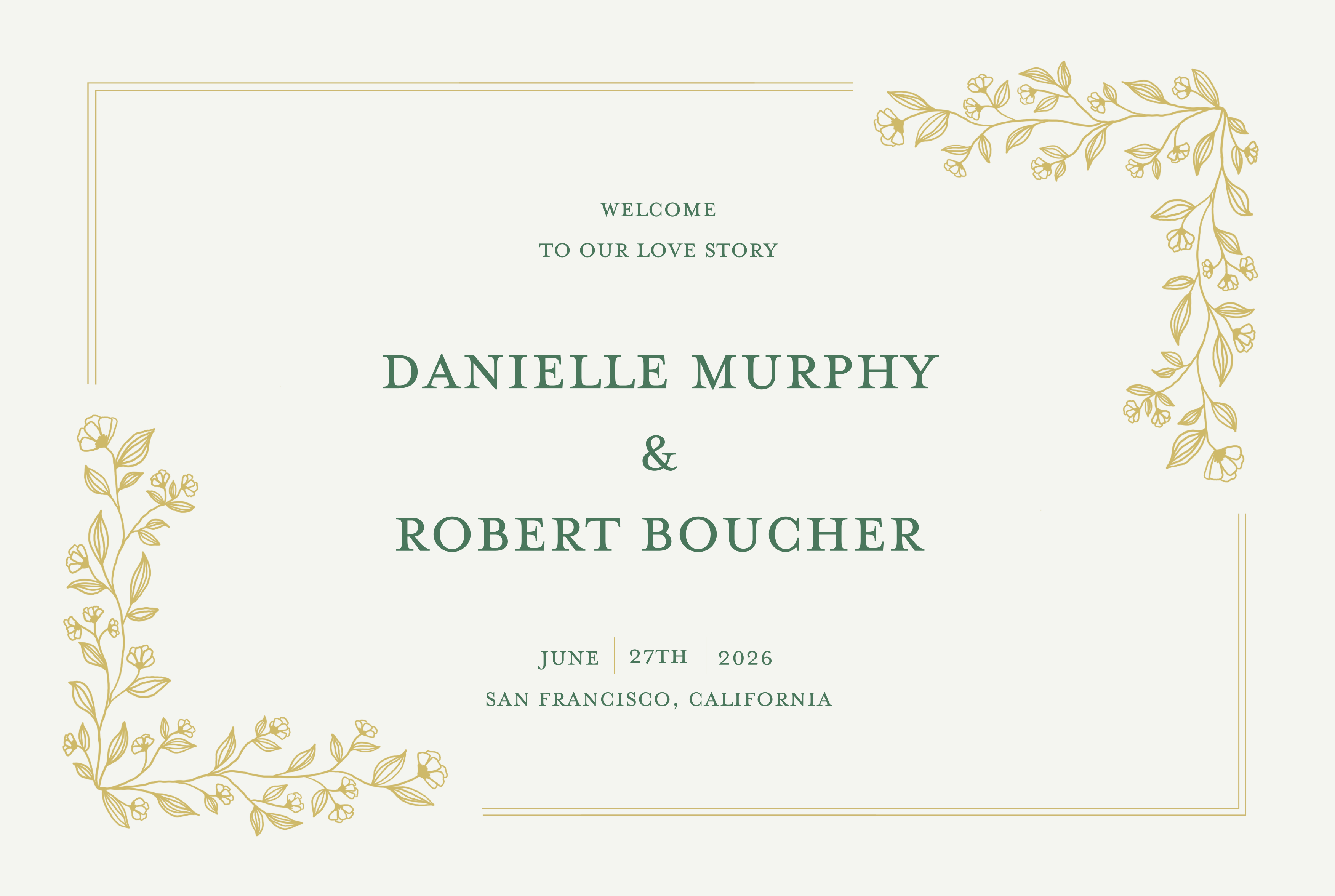Kalispell Landscape | Mustard | Zola Wedding Signs