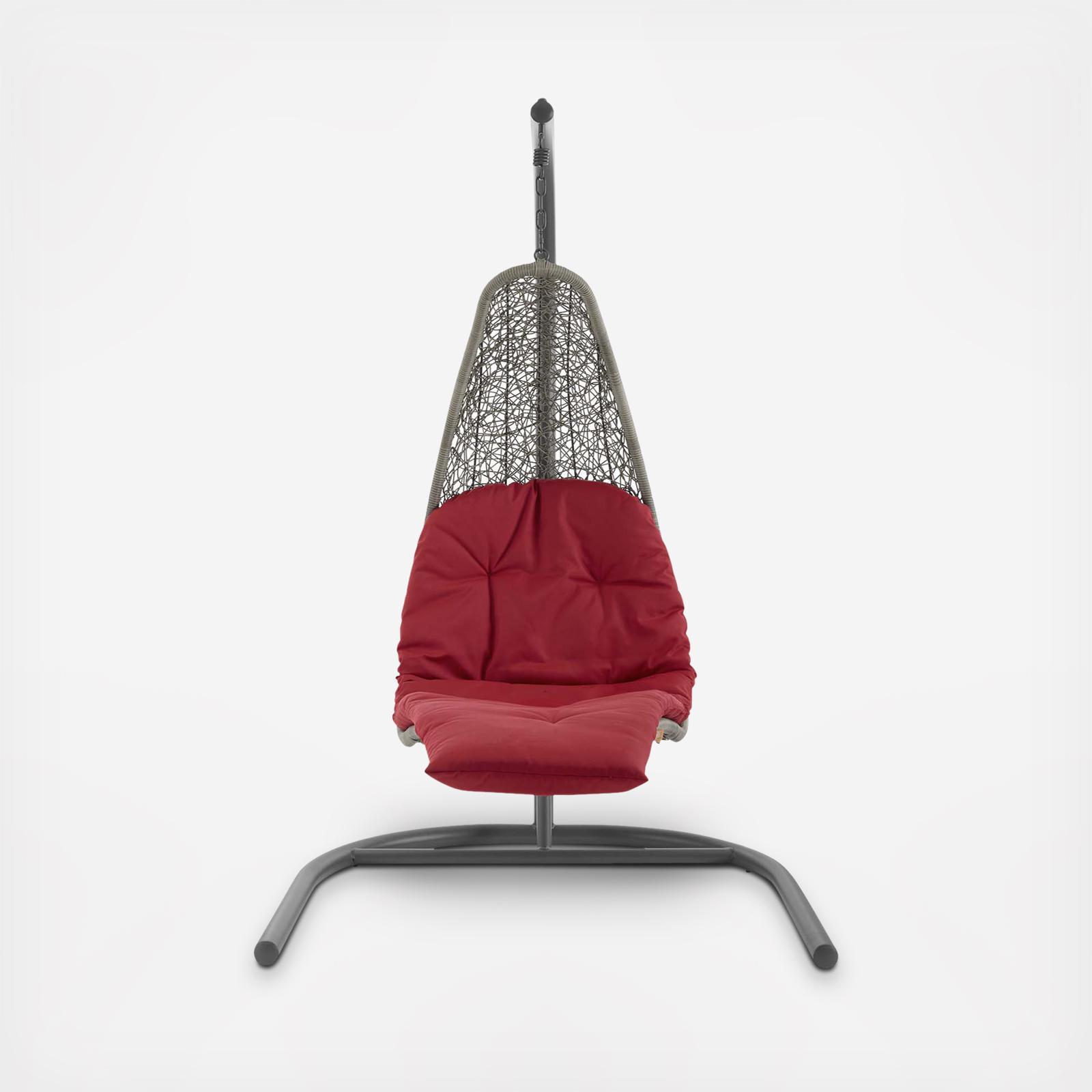 Modway Landscape Hanging Chaise Lounge Outdoor Swing Chair Zola
