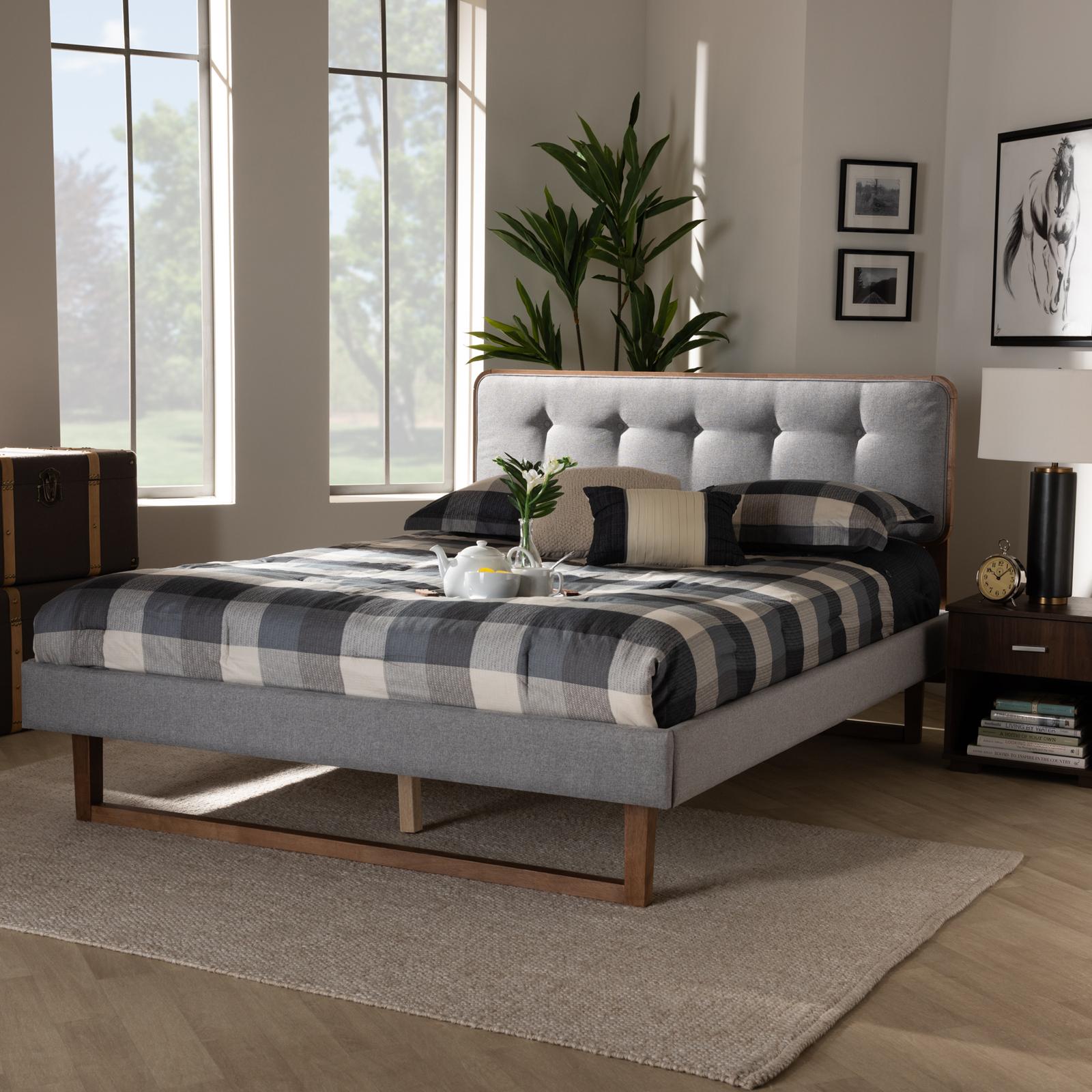 Baxton Studio, Sofia Mid-Century Modern Platform Bed | Zola