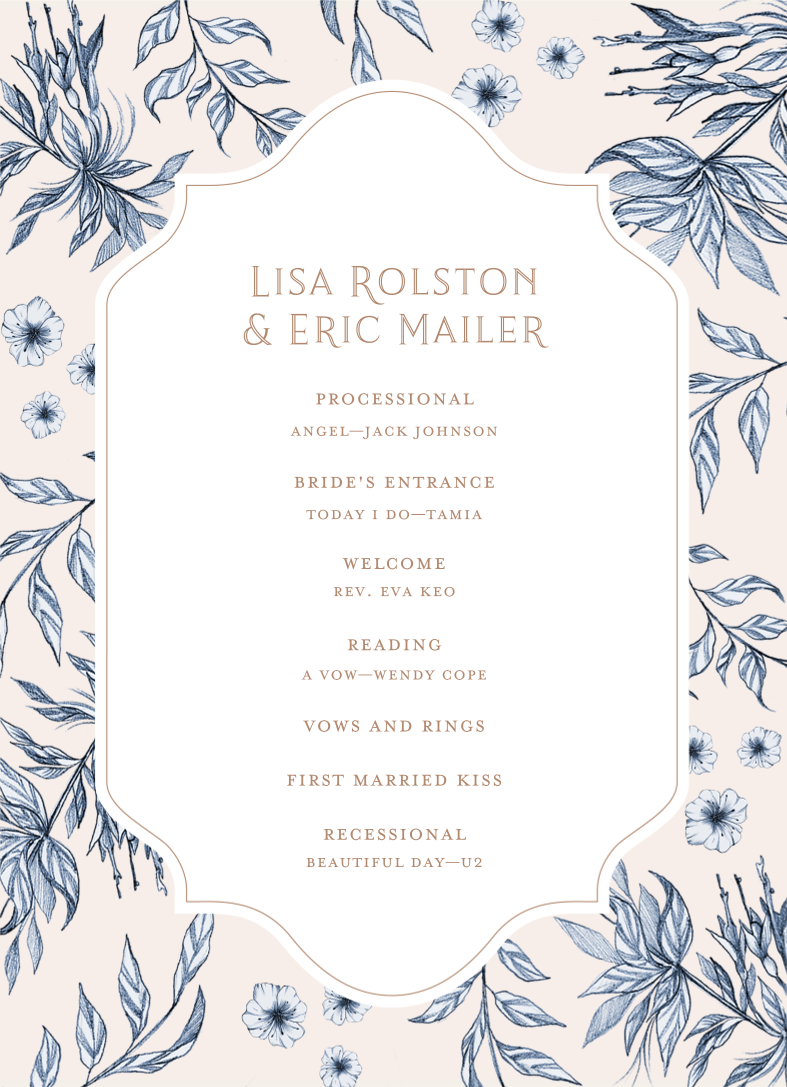 Brenton | Linen | Zola Wedding Programs
