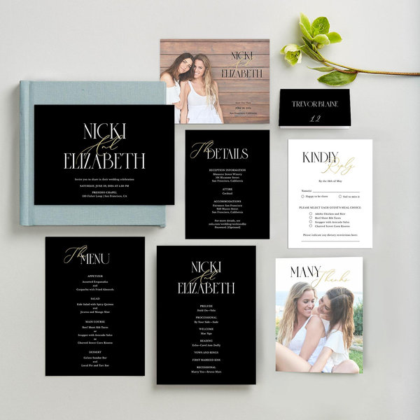 Zola Wedding Enclosure Cards - Vandeburg Foil