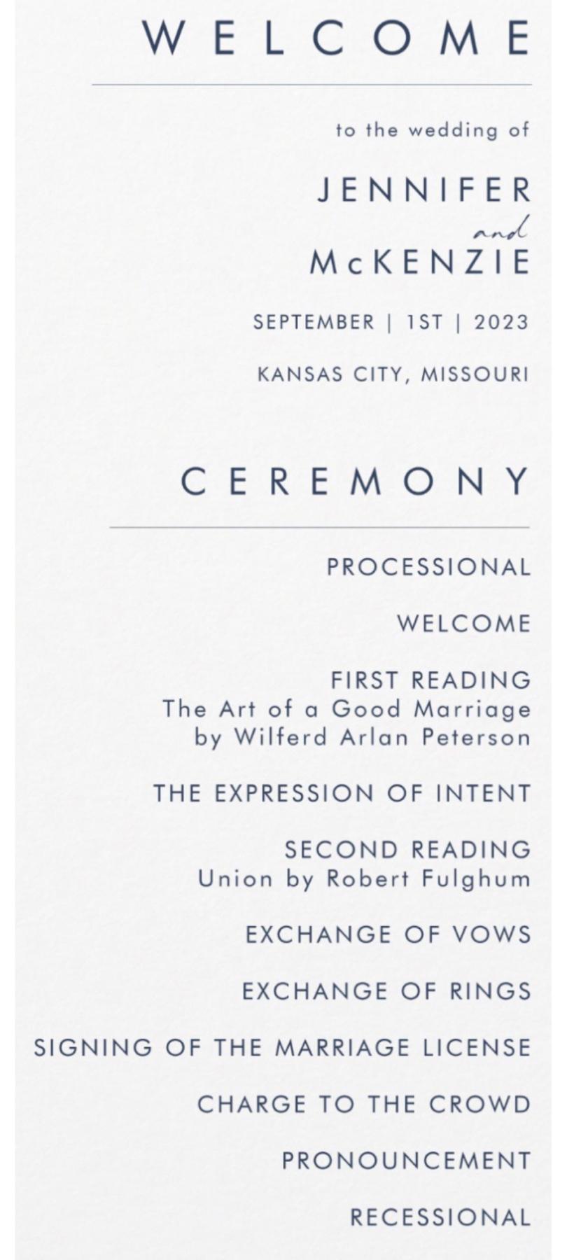 McKenzie Marshall and Jennifer Essel's Wedding Website