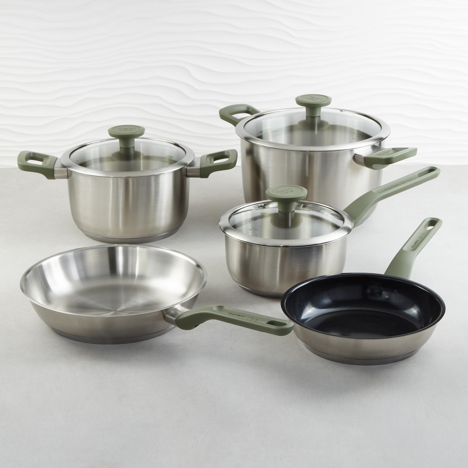 BergHOFF, Leo Bolt 8-Piece Stainless Steel Cookware Set | Zola