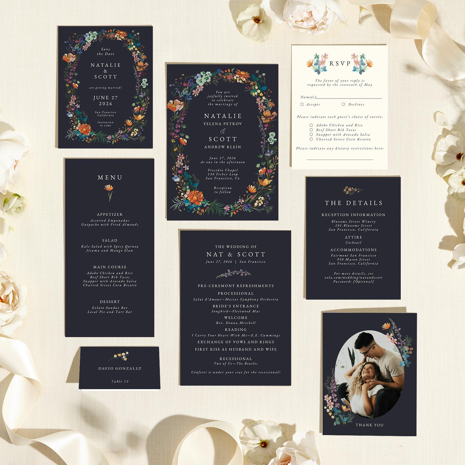 Zola Wedding Invitations - Dolce Portrait