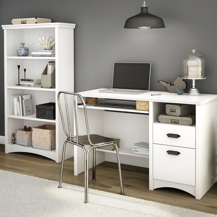 South shore gascony computer desk with keyboard tray store