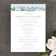 Camrose | Ice | Zola Wedding Programs
