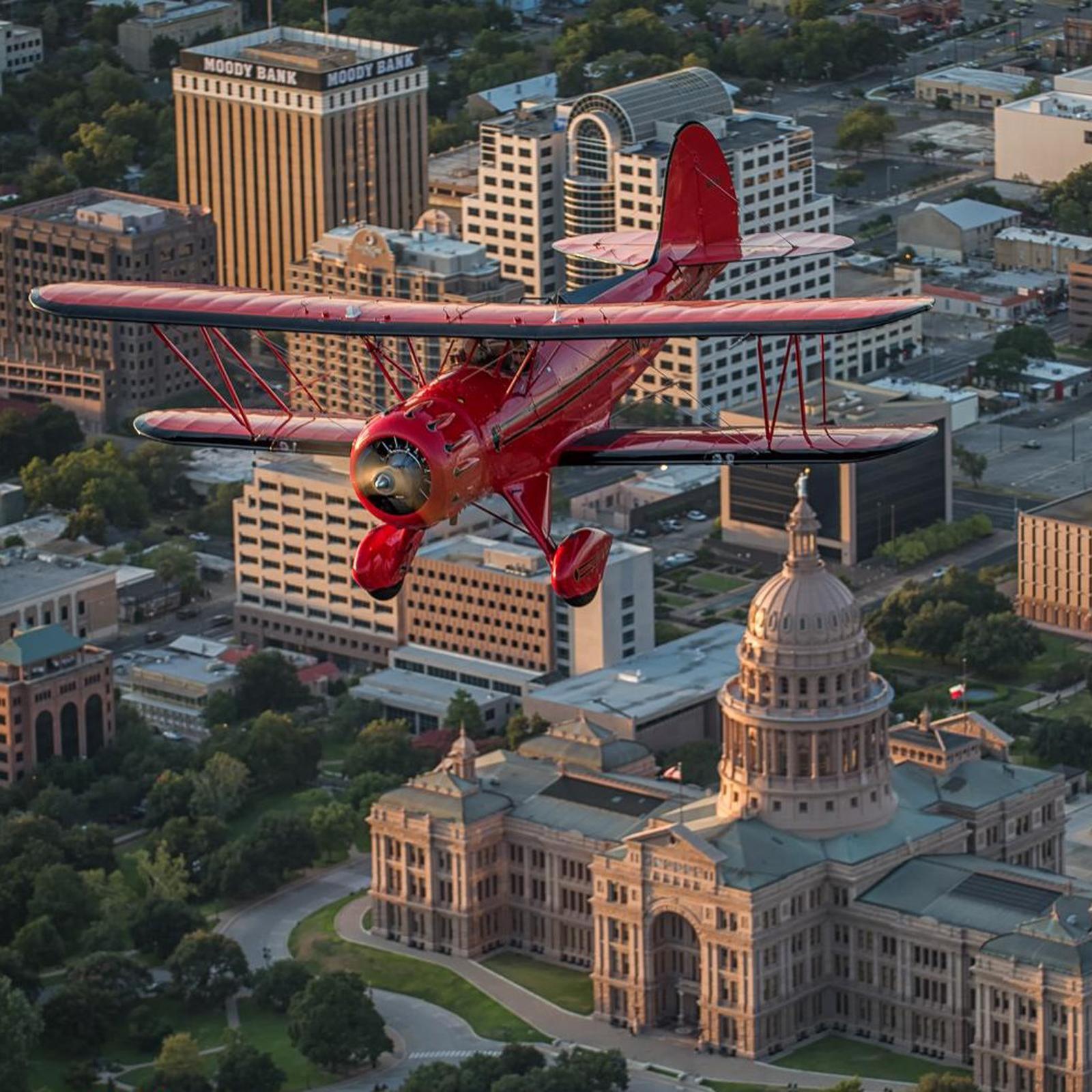 Spur Experiences, Biplane Sunset Champagne Flight for 2 - Austin - Zola