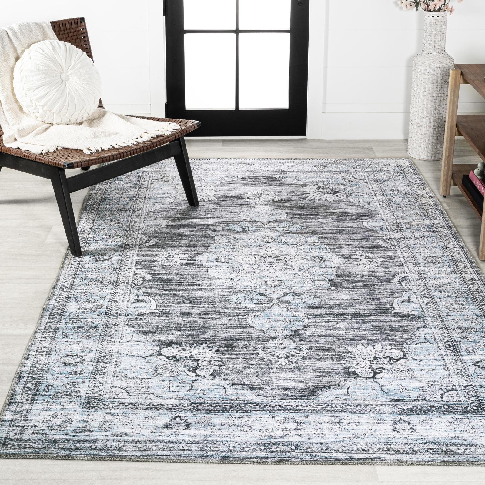 JONATHAN Y, Bausch Bohemian Distressed Chenille Area Rug | Zola