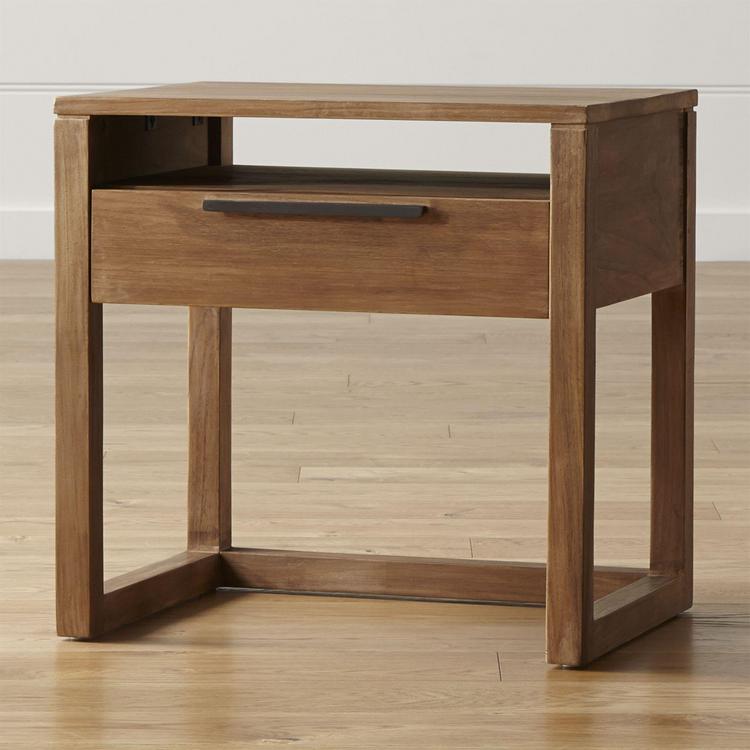 Crate and barrel linea nightstand store