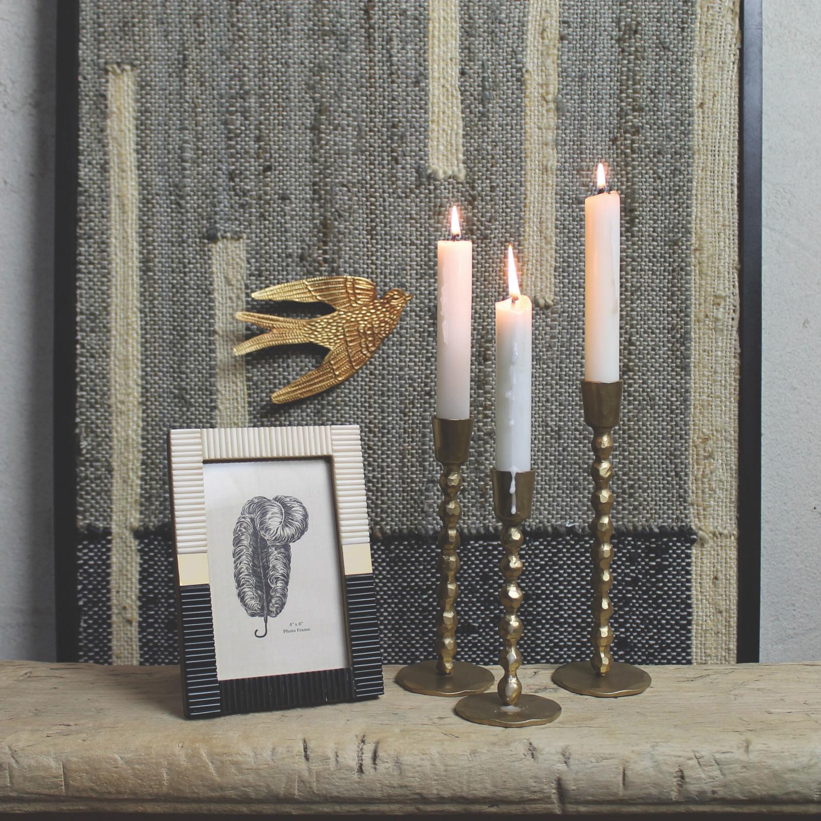 HomArt, Talega Beaded Stem Taper Candle Holder | Zola