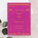 Sona Portrait | Fuchsia | Zola Wedding Invitations