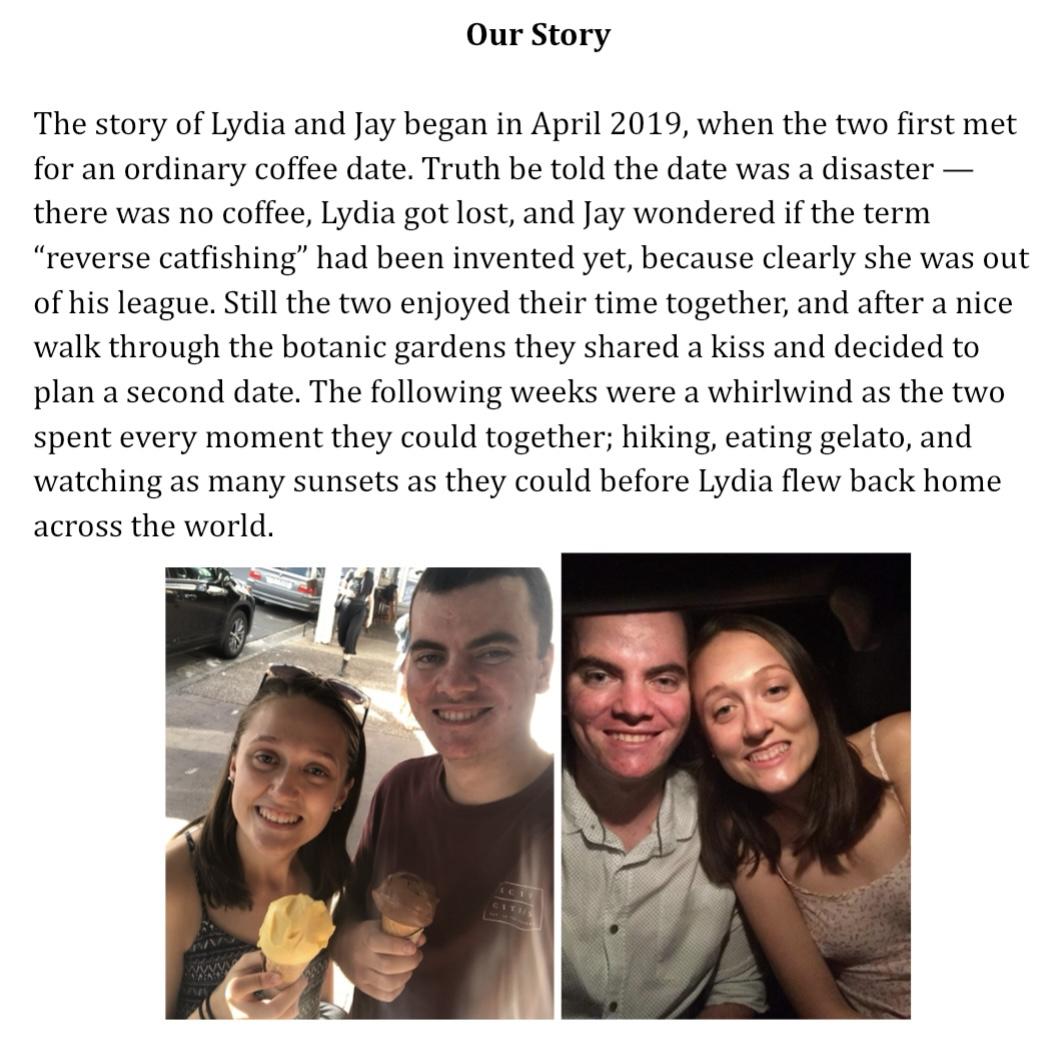 Lydia Wolfe and Jay Baldwin's Wedding Website