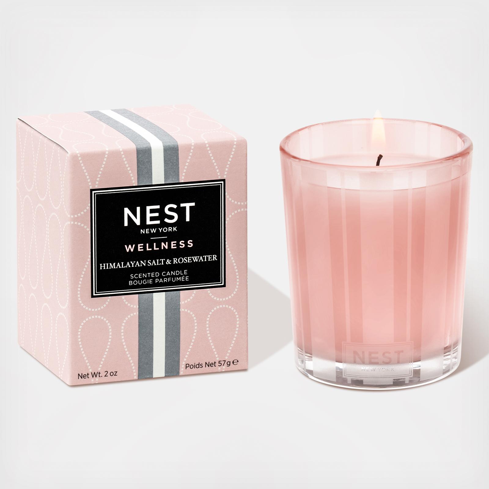 NEST Fragrances, Wellness Himalayan Salt & Rosewater Votive Candle | Zola
