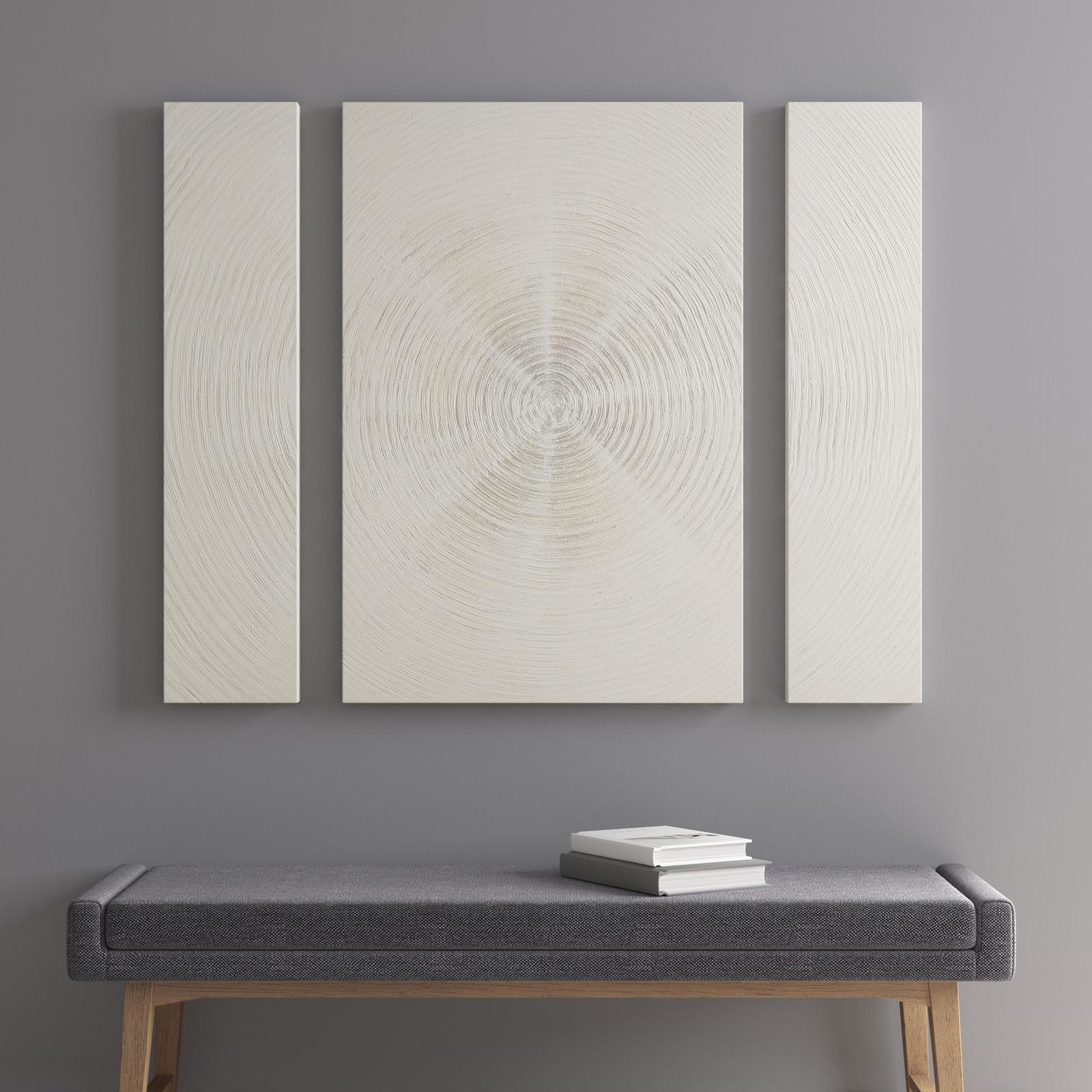 INK+IVY, Silver Sand 3-Piece Hand Embellished Canvas Wall Art Set | Zola