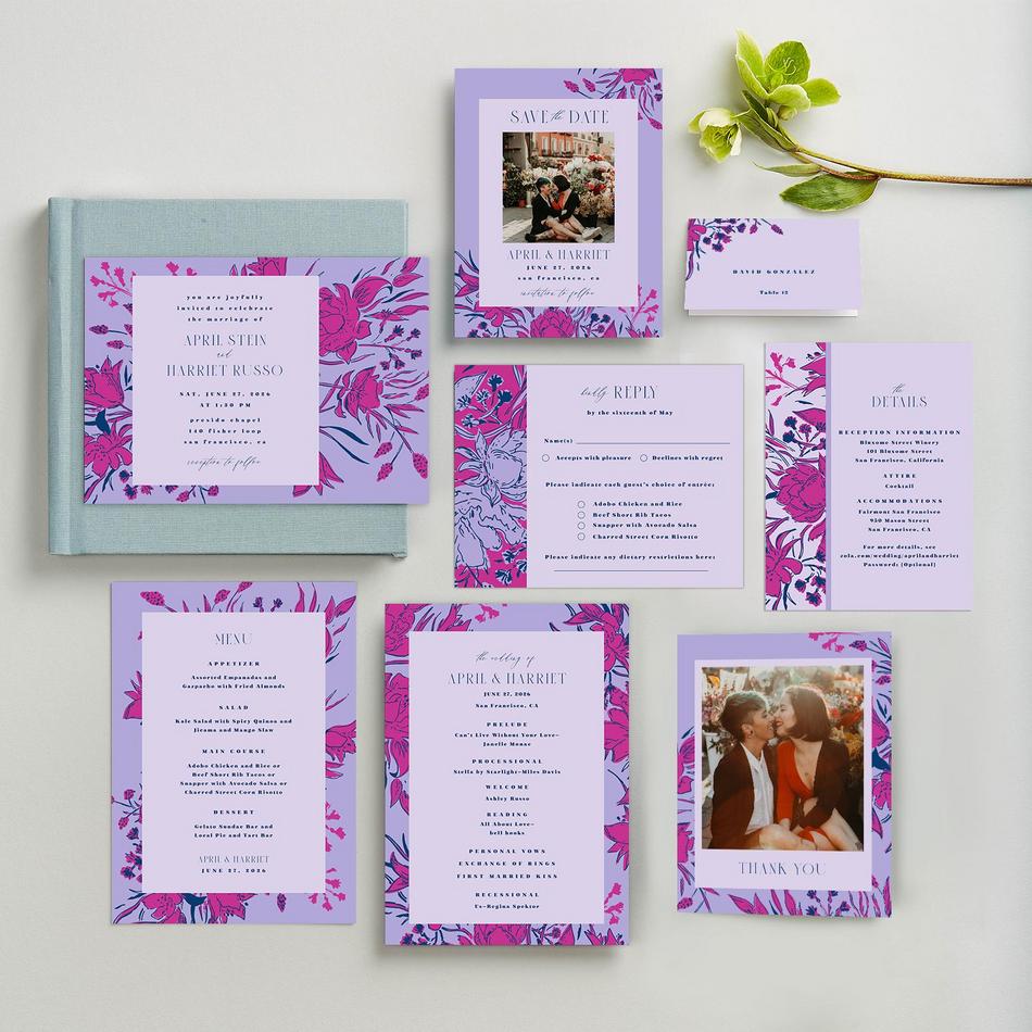 Amouretti Landscape | Zola Wedding Invitations