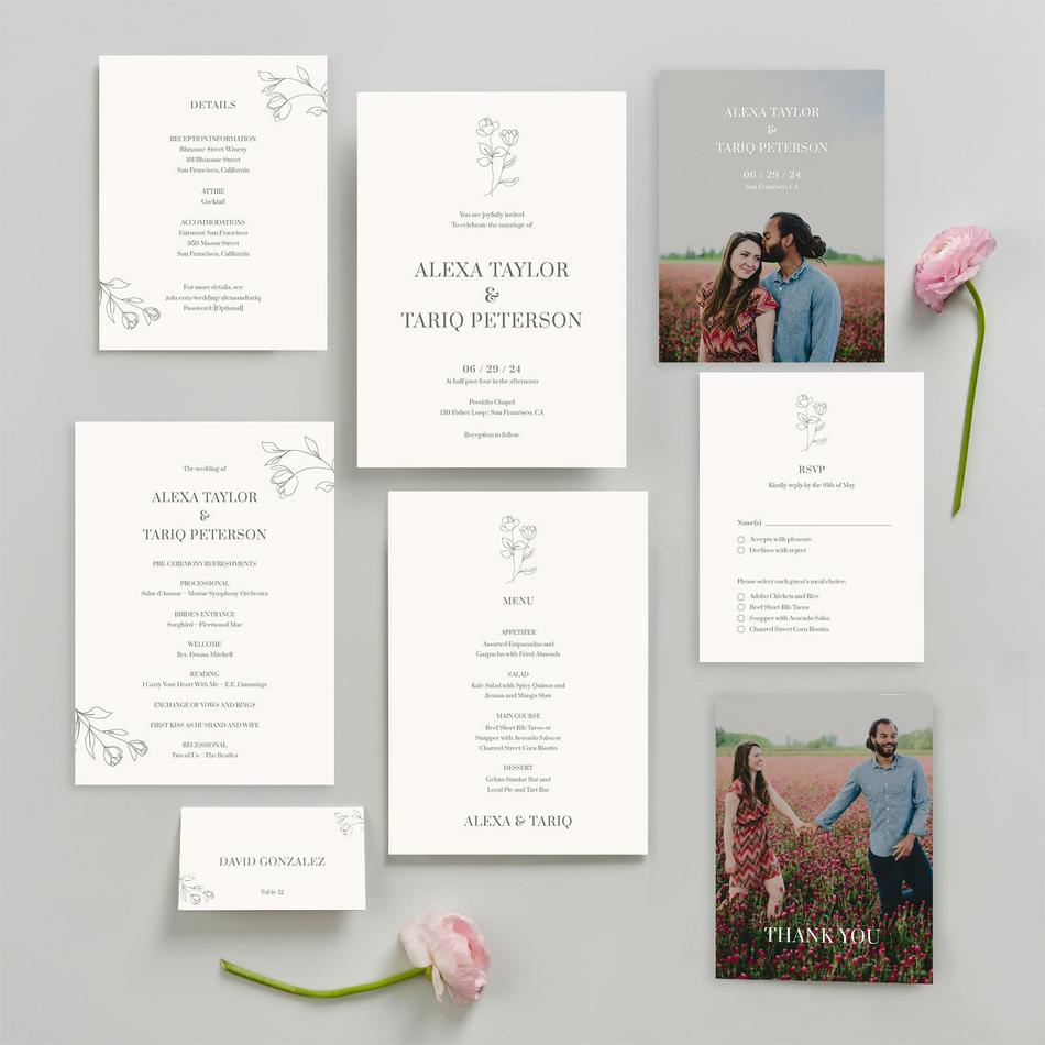 Maywood | Off-White | Zola Wedding Programs