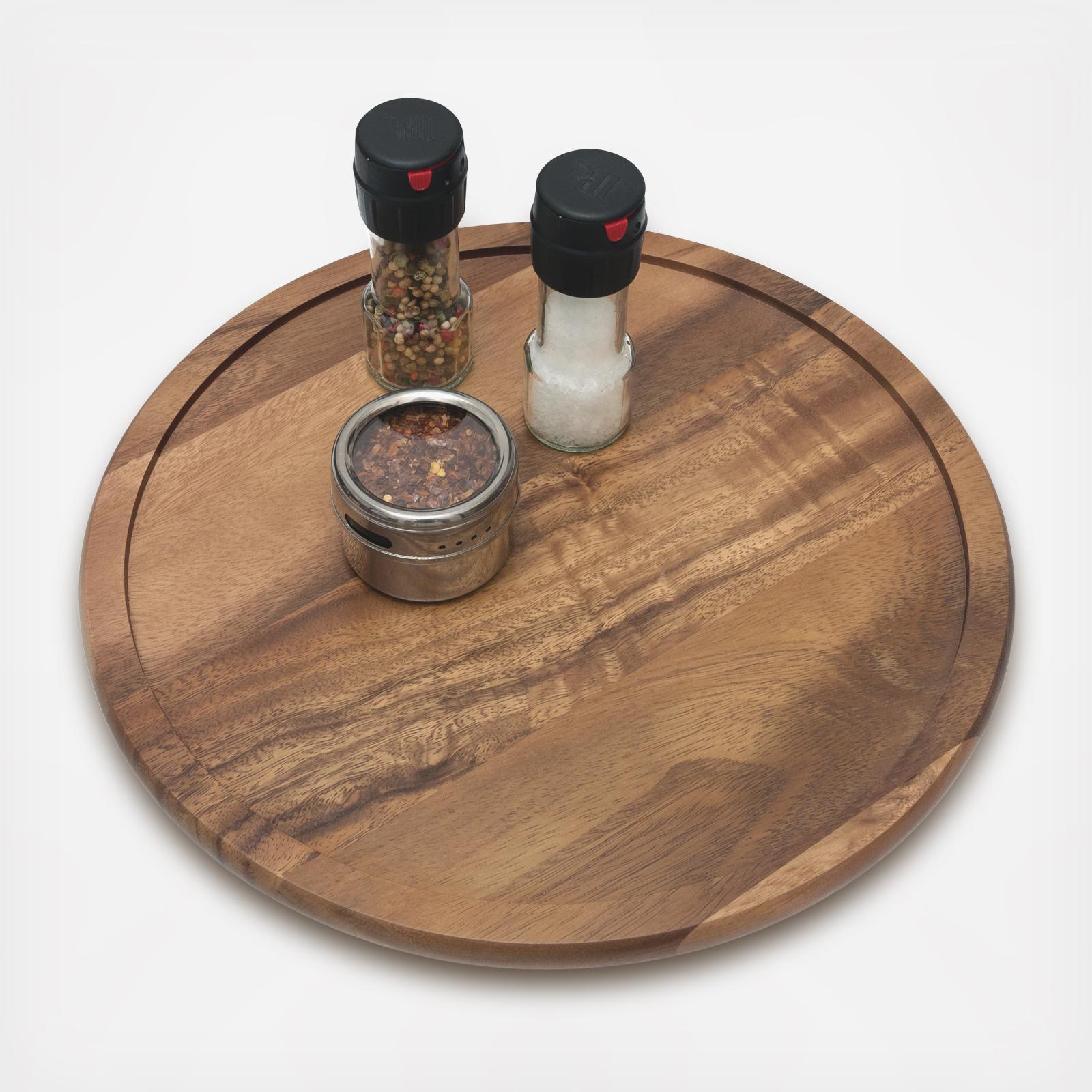 Lipper, Acacia Wood Lazy Susan | Zola