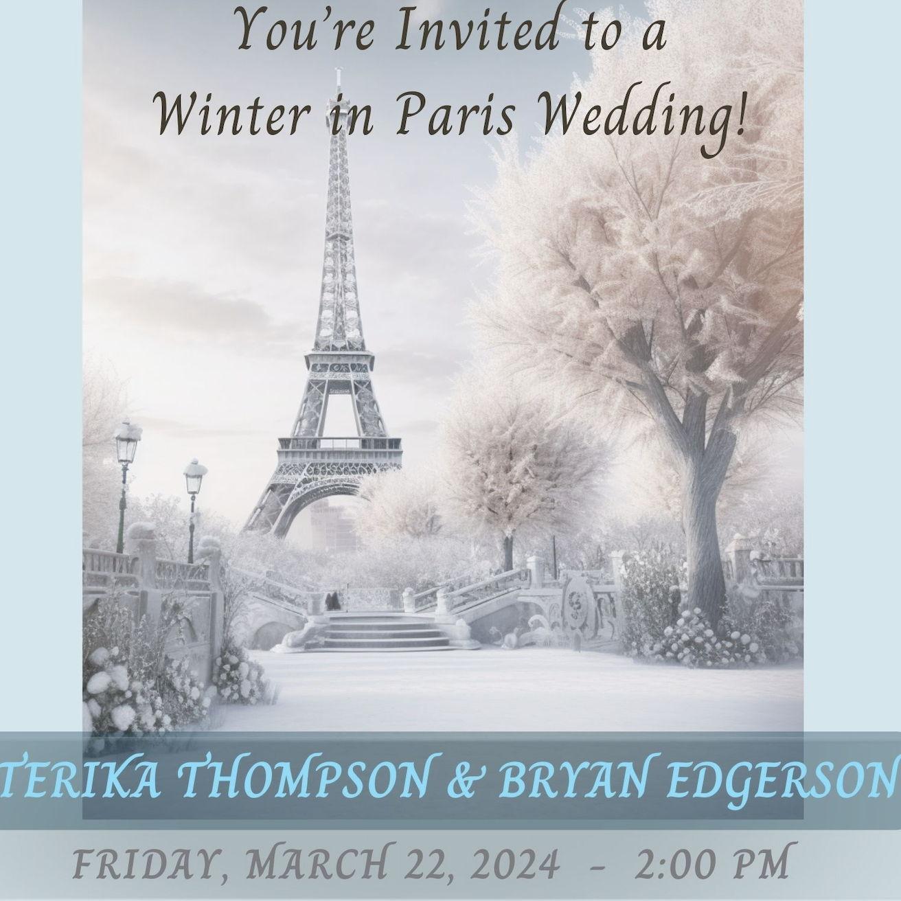 Terika Thompson and Bryan Edgerson's Wedding Website